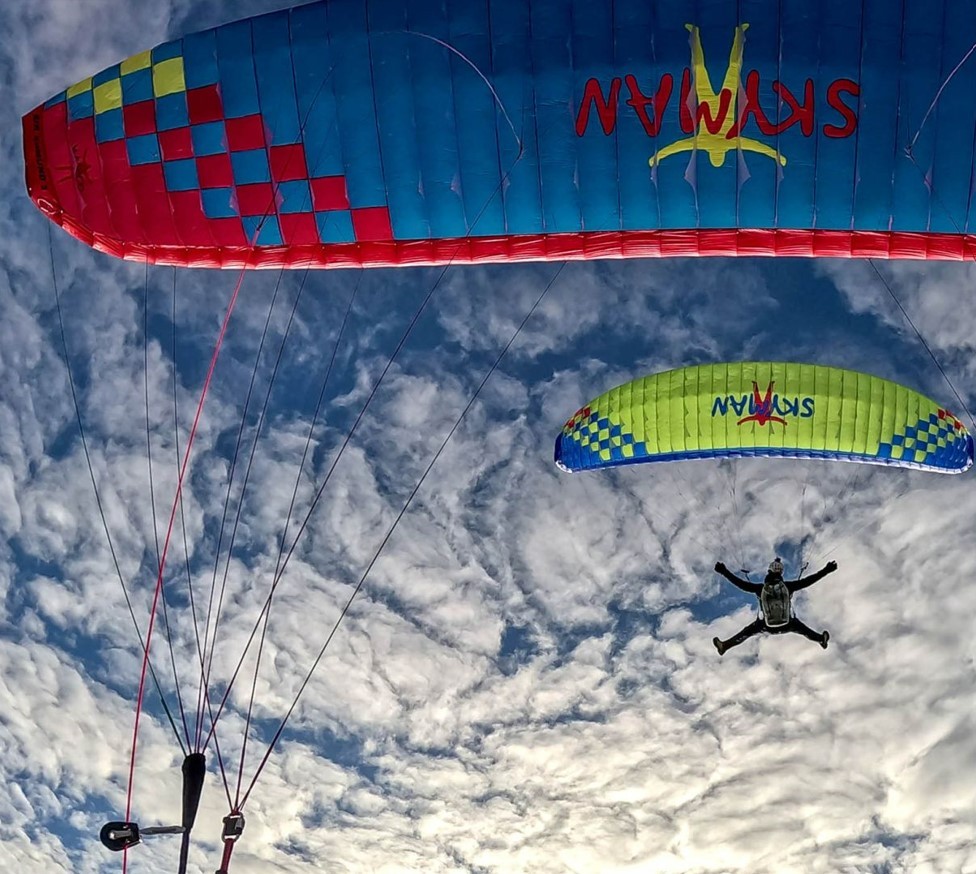parachute skyman